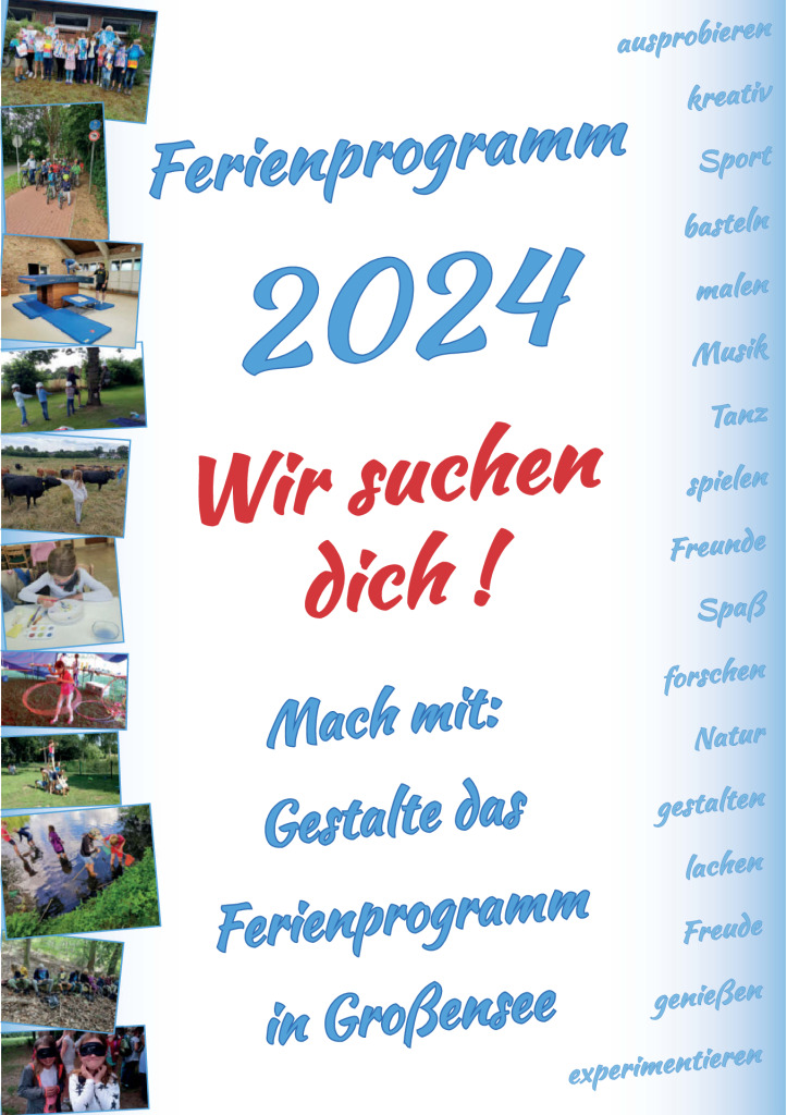 Ferienprogramm - Wir suchen dich! - Großensee